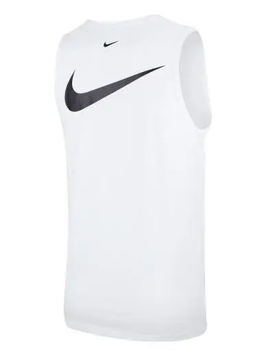 Nike Swoosh Casual Sports Printing Breathable Vest - White