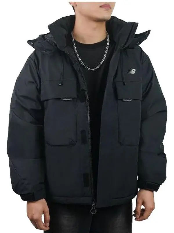 NEW BALANCE Down Puffer Jacket - Black