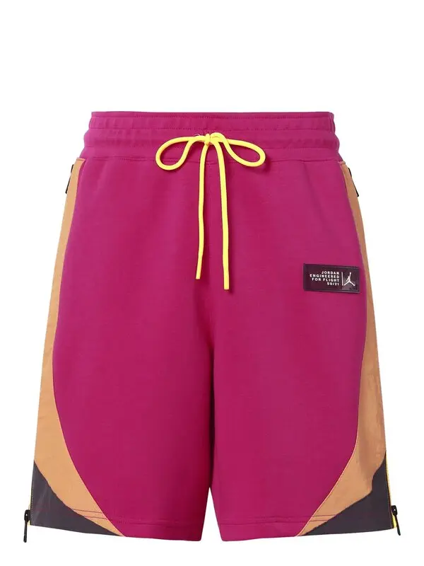 JORDAN Side Zipper Logo Label Lacing Straight Shorts - Default Colorway