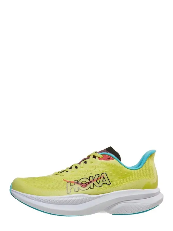 Hoka One One Mach 6 Athletic Sneakers - Yuzu/cielo Blue