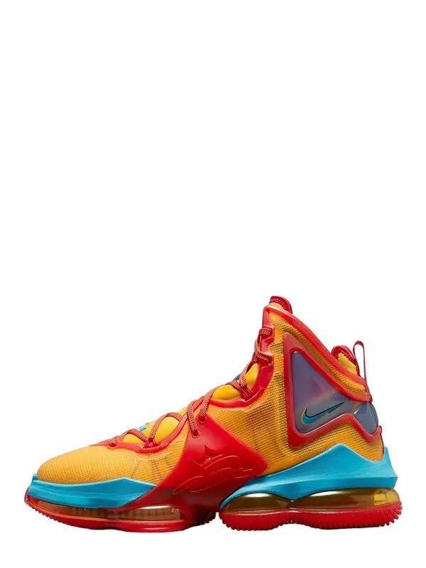 Nike Space Jam X Lebron 19 "tune Squad" High Top Sneakers - Red/yellow/blue