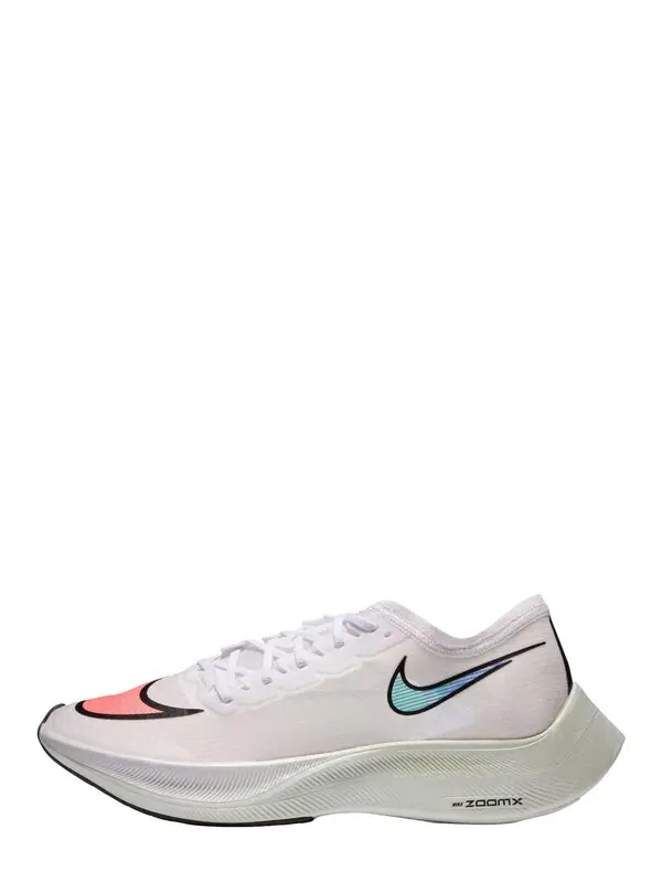 Nike Zoomx Vaporfly Next% "hyper Jade" Athletic Sneakers - White/red
