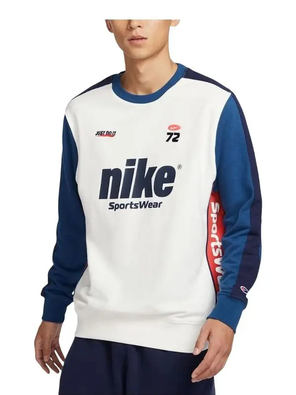 Nike Club Crewneck Sweatshirt - Sail/blue