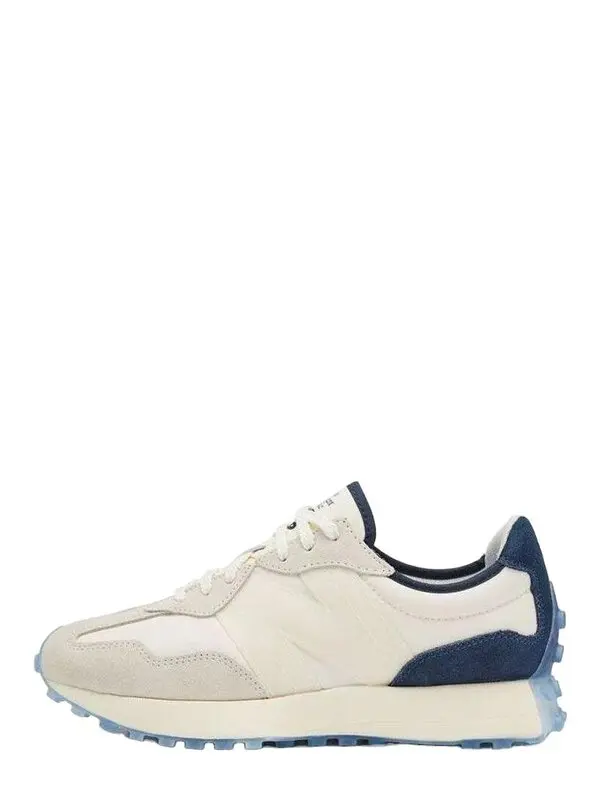 NEW BALANCE 327 "cream White Blue" Casual Sneakers - Cream White/blue