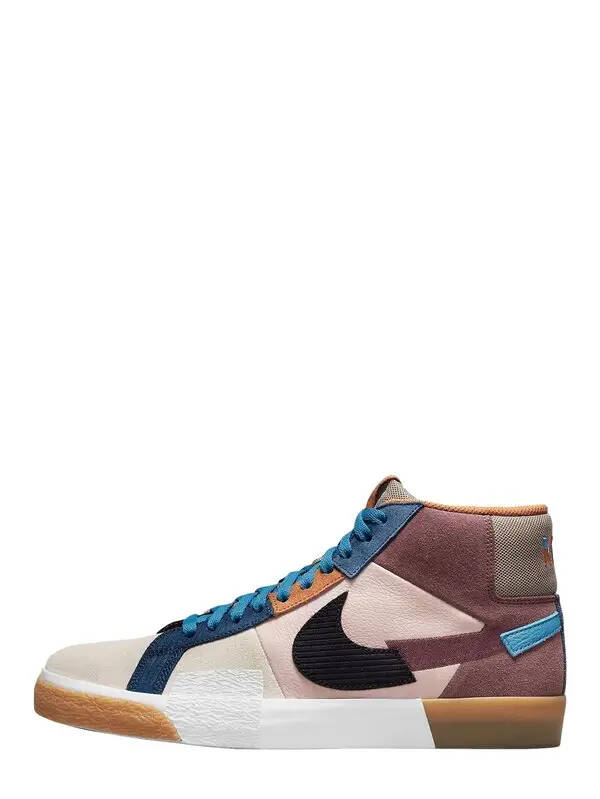 Nike Zoom Blazer Mid Premium Sb Sneakers - Dark Wine/pink Oxford/cashmere