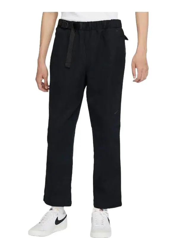 Nike Logo Embroidered Elastic Waistband Straight Casual Pants - Default Colorway