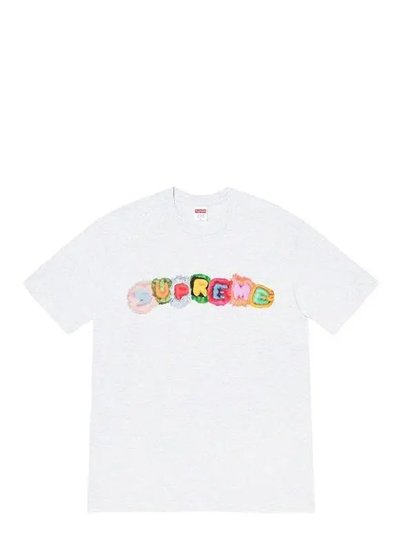 Supreme Week 7 Pillows Tee Logo Short Sleeve Gray - Grey