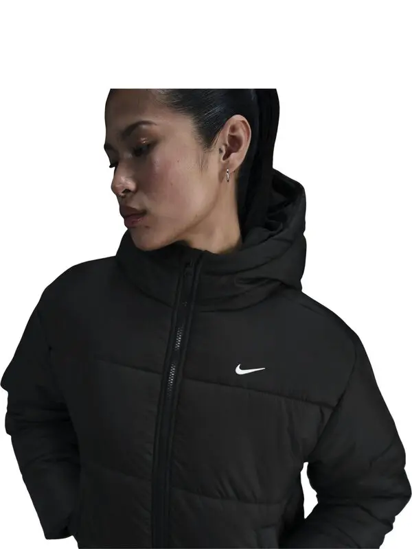Nike Classic Puffer Hooded Jacket - Black/white