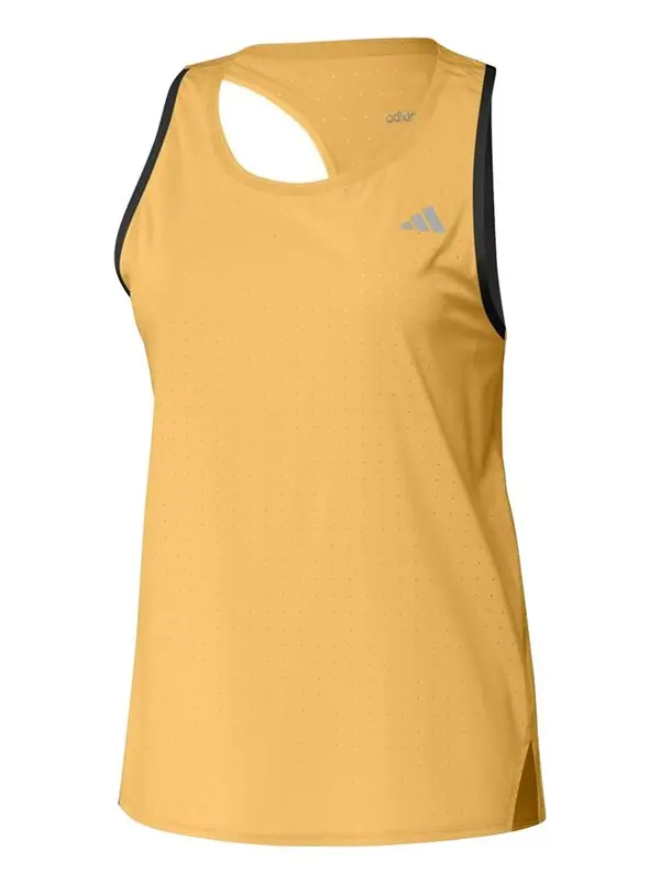 Adidas Adizero Running Singlet - Yellow/black