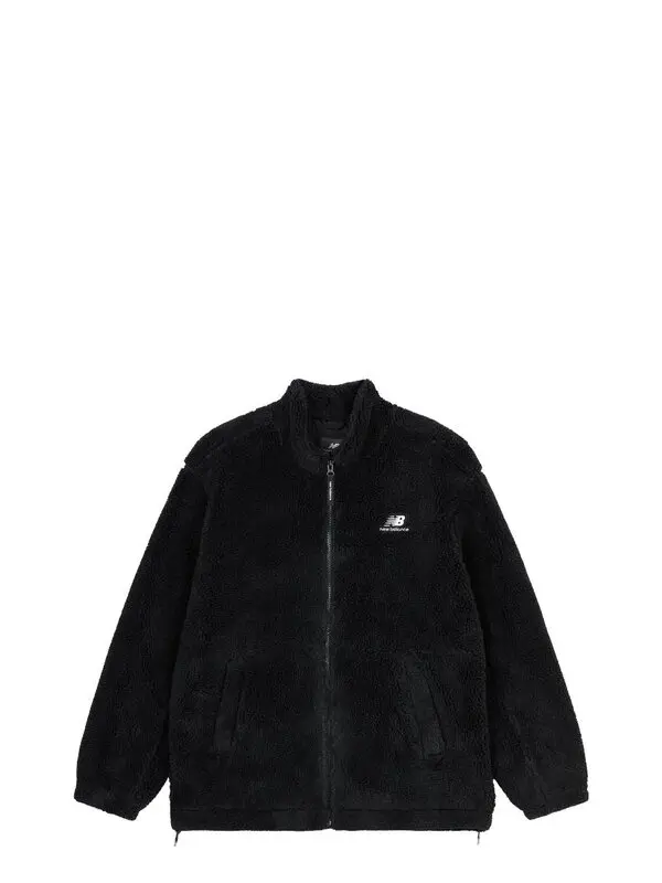 NEW BALANCE Logo Fleece Jacket - Black
