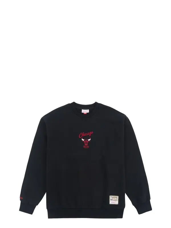 Mitchell & Ness X Nba Chicago Bulls Sweatshirt - Black