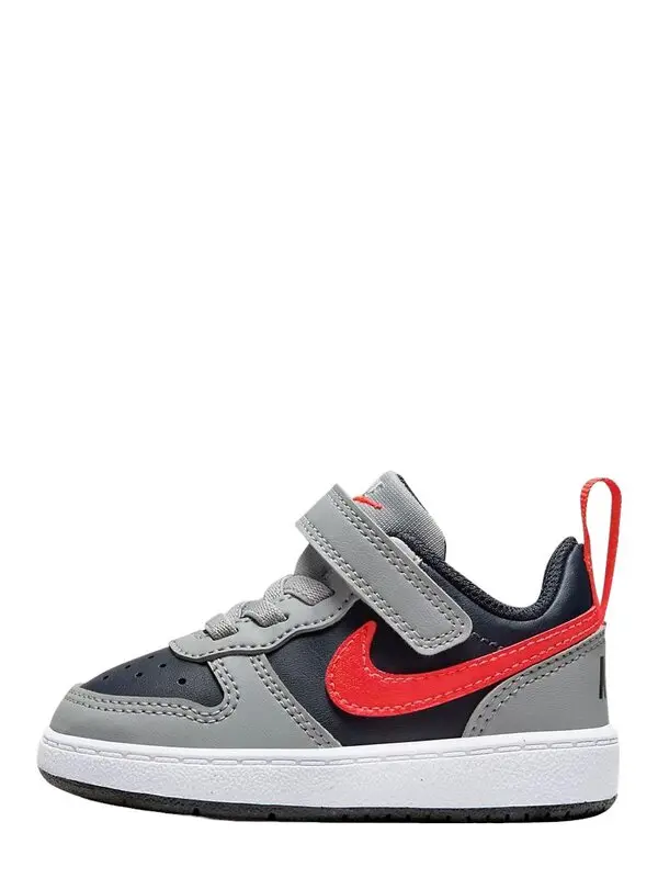 Nike Court Borough High Top Sneakers - Grey/red
