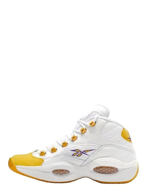 REEBOK Question Mid " Toe" Athletic Sneakers - Yellow