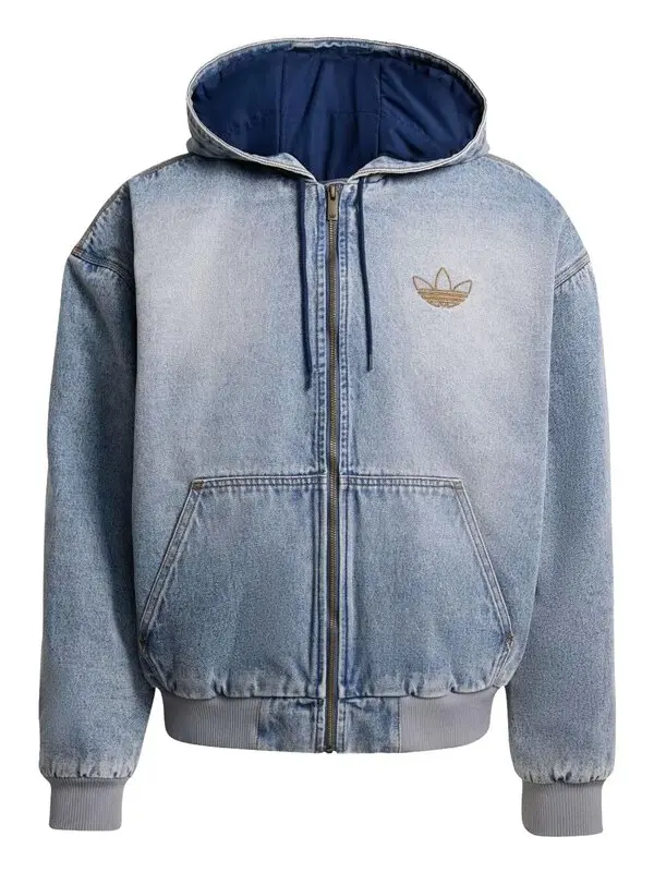 Adidas Denim Padded Jacket - Indigo Denim