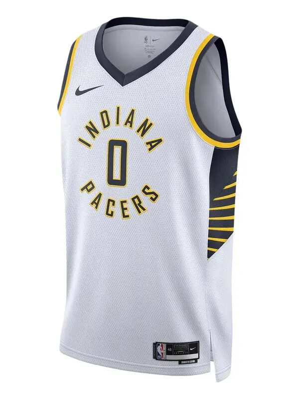 Nike Nba Indiana Pacers Tyrese Haliburton Dri-fit Swingman Jersey - White