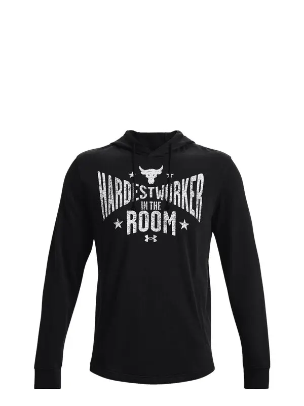 Under Armour Project Rock Terry Hoodie - Black/grey