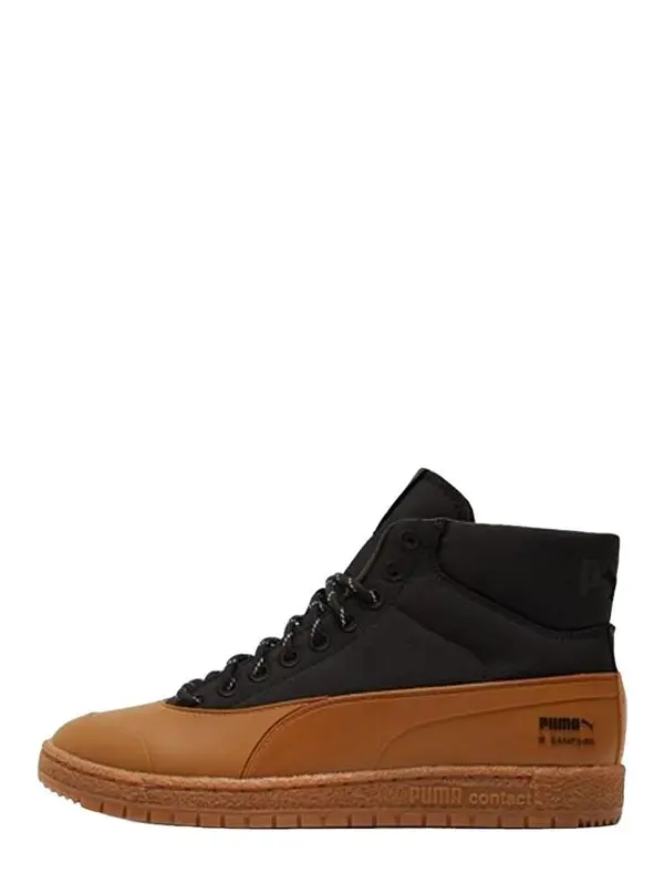 PUMA X Maison Kitsuné Ralph Sampson 70 Mid Gum Sneakers - Black