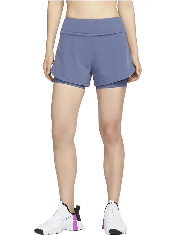 Nike Dri-fit Bliss 2-in-1 Shorts - Purple