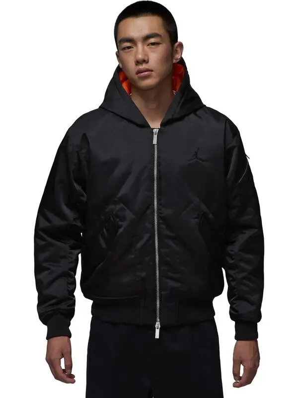JORDAN Air Renegade Flight Therma-fit Hooded Jacket - Black/starfish