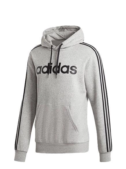 Adidas Long Sleeve Fleece Hoodie - Grey
