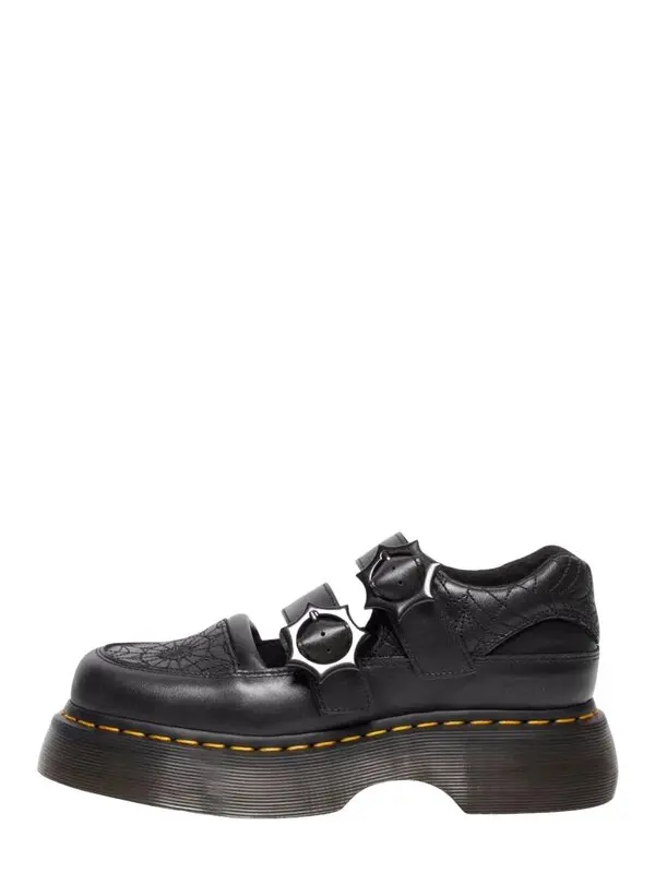 Dr. Martens X Wednesday Buzz Mary Jane Platform Shoes - Black/nappa Lux
