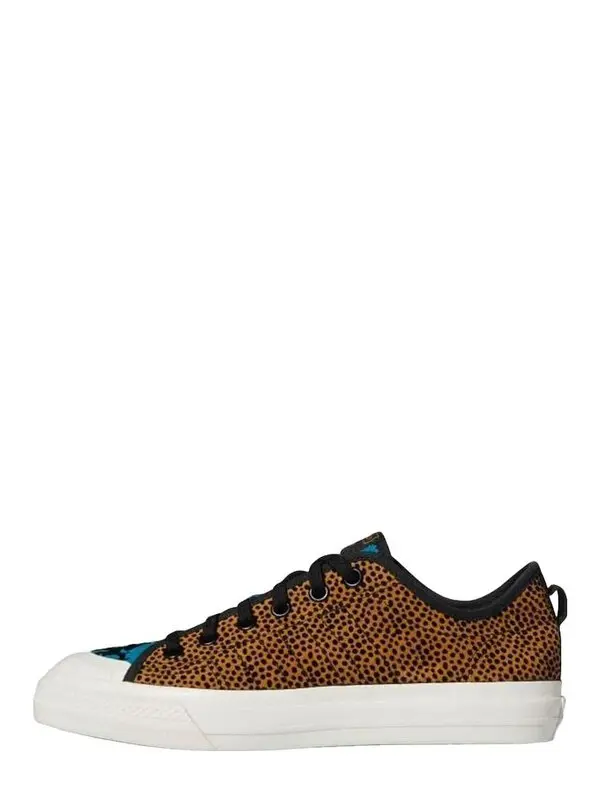 Adidas Nizza Rf Leopard Low Top Sneakers - Blue/brown