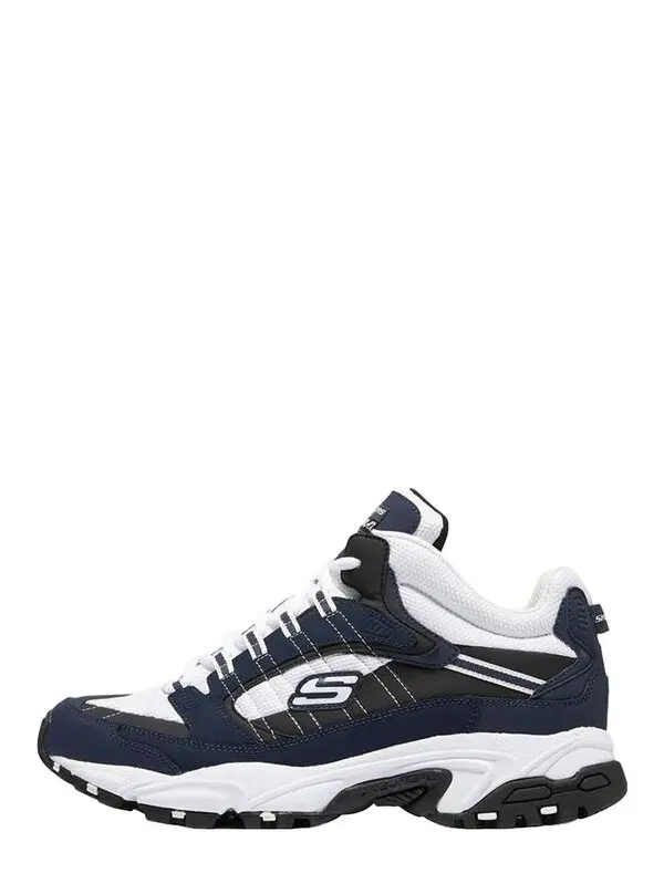 Sketchers Stamina Athletic Sneakers - Navy/white