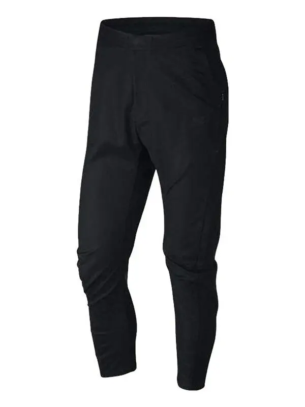 Nike Solid Color Training Sports Pants/trousers/joggers Black - Default Color