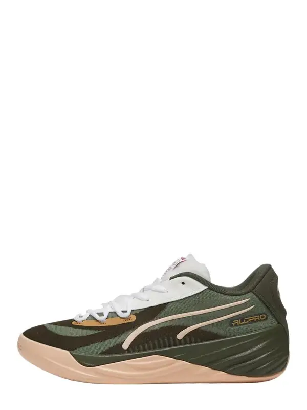 PUMA X Gremlins All-pro Nitro "gizmo And Stripe" Sneakers - Olive Green/white/beige