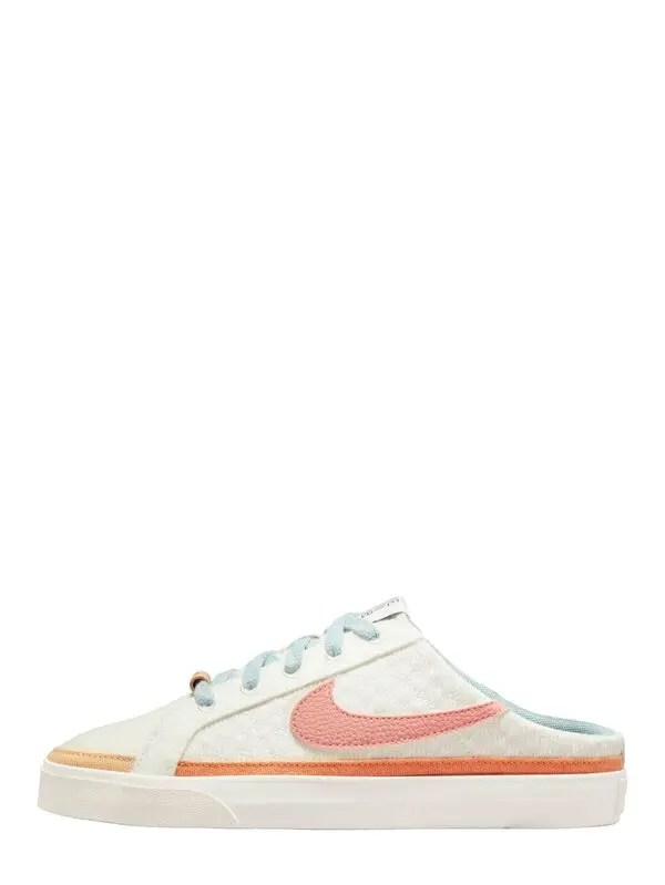 Nike Court Legacy Mule Sneakers - White/yellow/blue