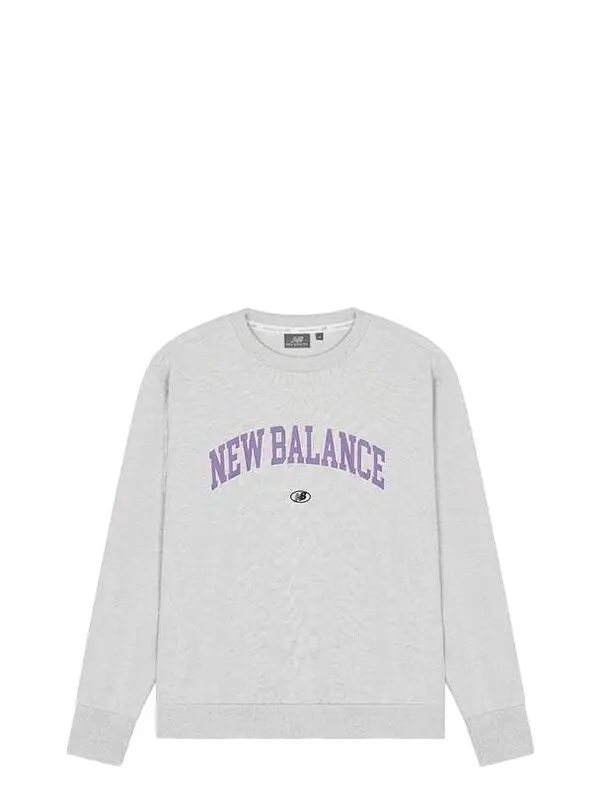 NEW BALANCE Pullover With Logo Graphic - Grey