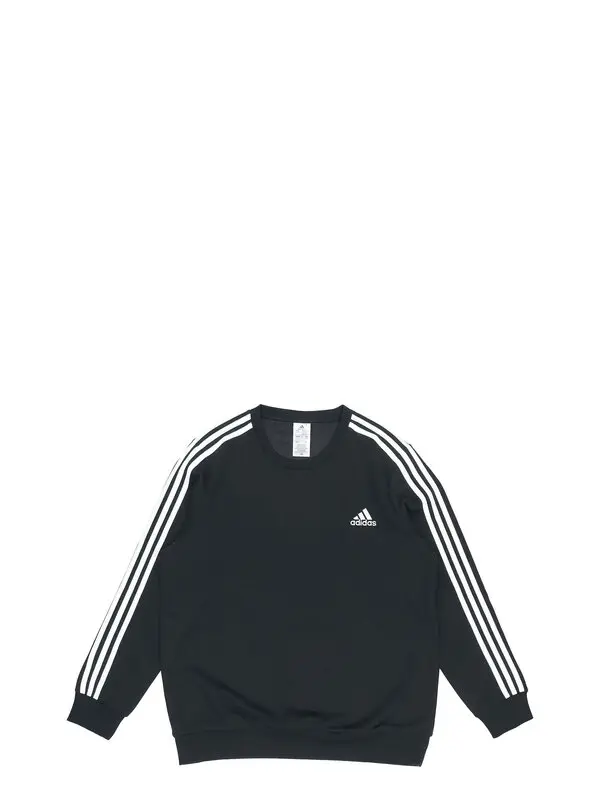Adidas 3-stripes Crewneck Pullover - Black
