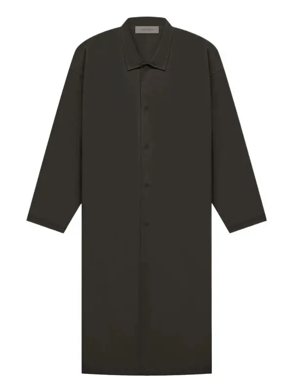 Fear Of God Long Coat - Off Black