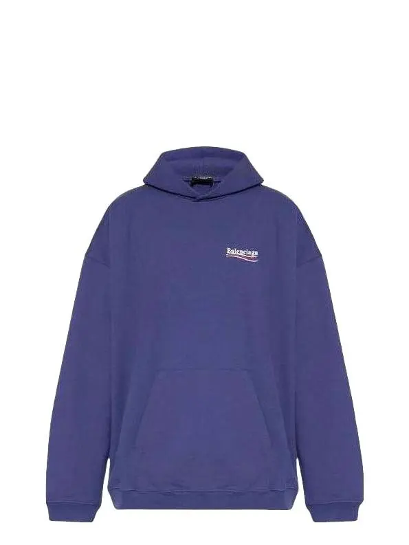 Balenciaga Political Campaign Hoodie - Blue_2