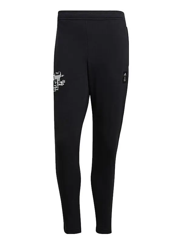 Adidas Real Cny Sw Pnt Real Madrid Soccer Trousers For - Black