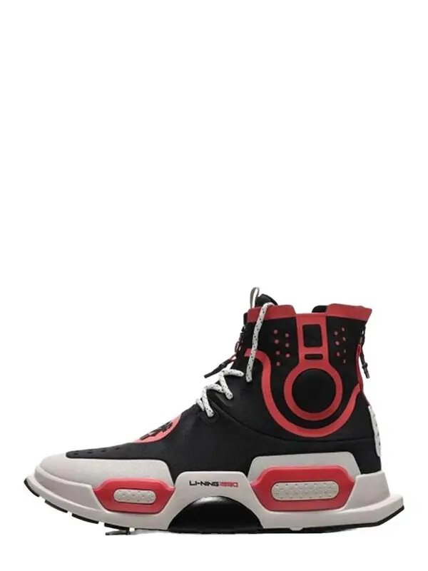 LI-NING Essence 2 Reburn High-top Sneakers - Black/red
