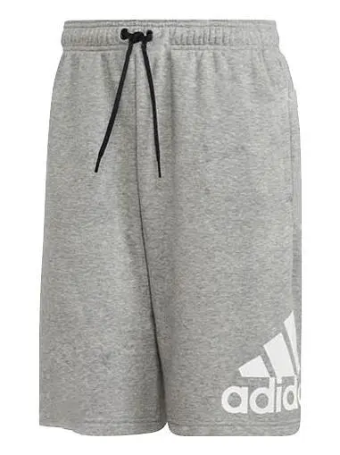 Adidas Sports Drawstring Shorts With Logo - Grey