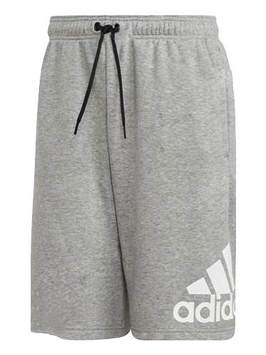 Adidas Sports Drawstring Shorts With Logo - Grey