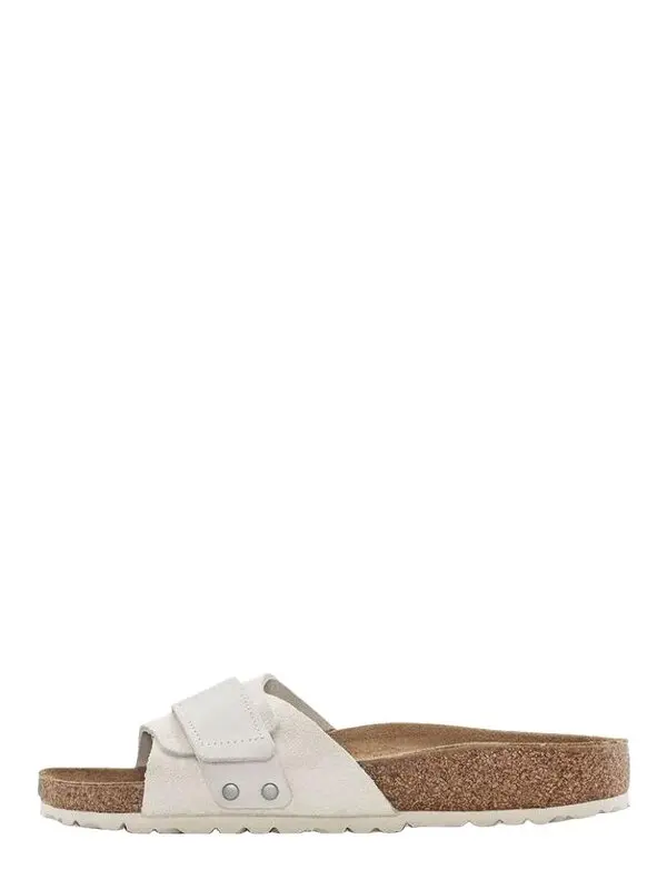 BIRKENSTOCK Oita Suede Leather Sandals - White