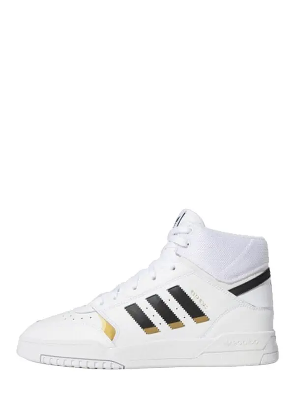 Adidas Drop Step High Top Sneakers - White