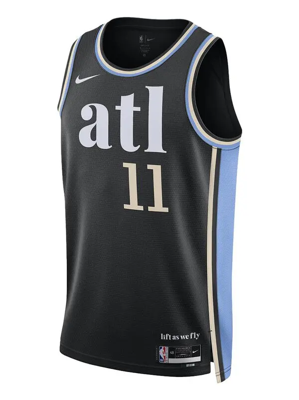 Nike Dri-fit Nba Swingman Jersey 2023/24 City Edition 'atlanta Hawks Trae Young - Black
