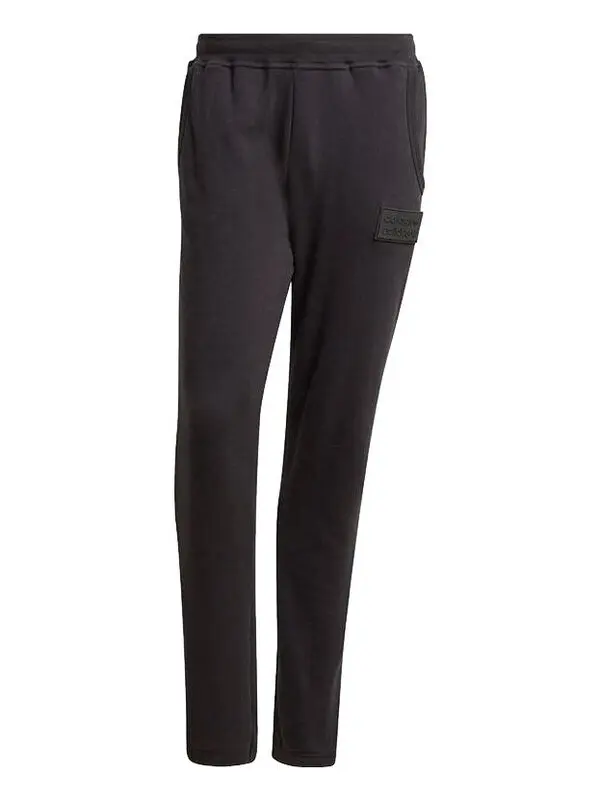 Adidas Originals Ssilicon Swpant Solid Color Casual Bundle Feet Sports Long Pants - Black