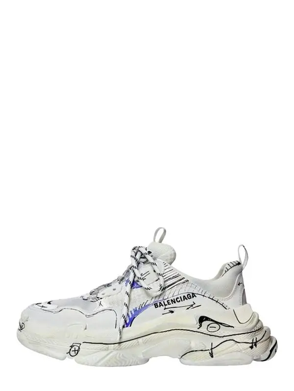 Balenciaga Triple S Sneakers - Default White/blue