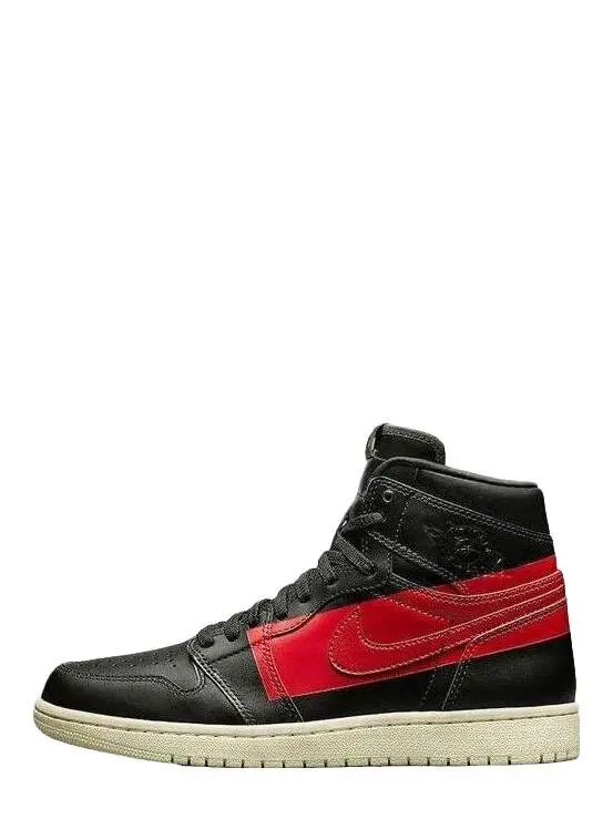 JORDAN Air 1 Retro High Og Couture - Black/gym Red-muslin