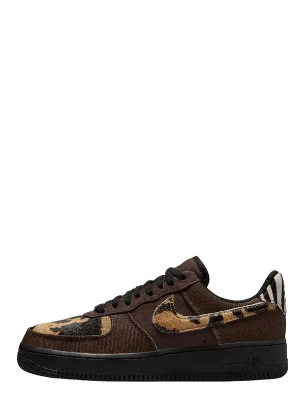 Nike Force 1 Low "animal Print - Brown/black/tan