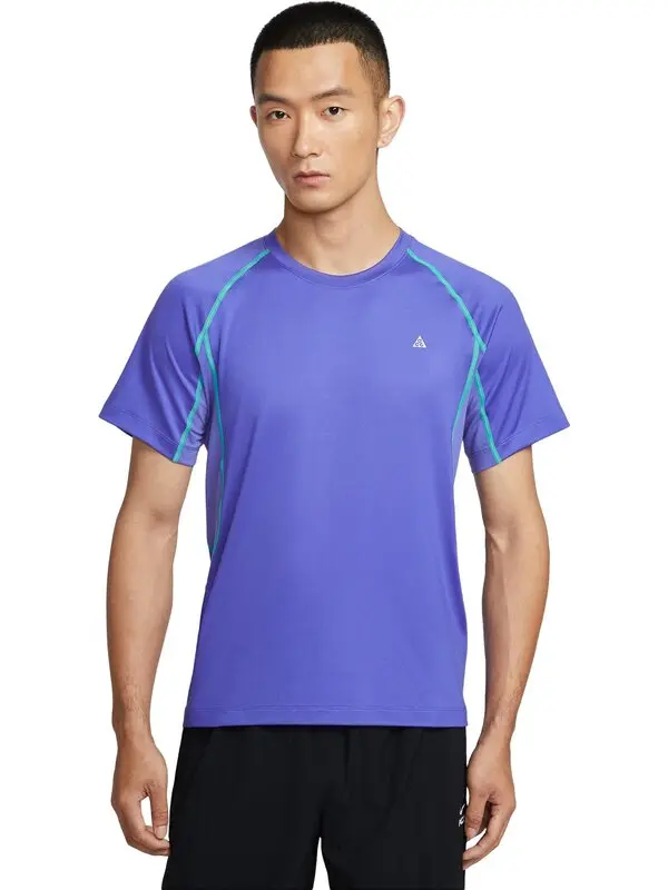Nike Dri-fit Short-sleeve T-shirt - Persian Violet/dusty Cactus/summit White