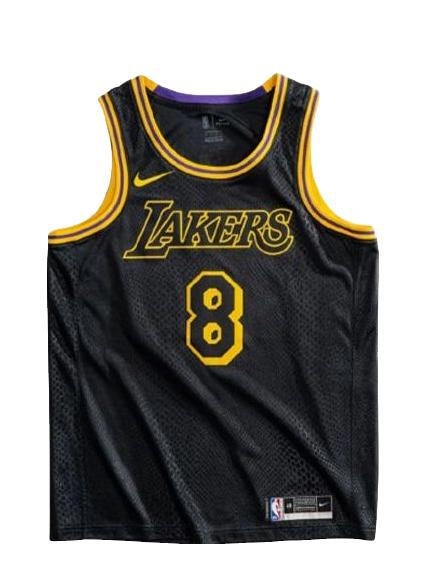 Nike Los Angeles Lakers Nba Kobe Bryant Commemorative Jersey - Black