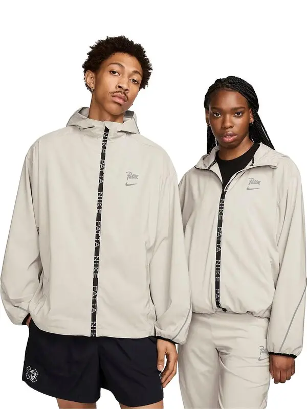 Nike X Patta Zip-up Hooded Jacket - Beige