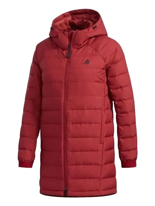 Adidas Long Down Jacket - Red