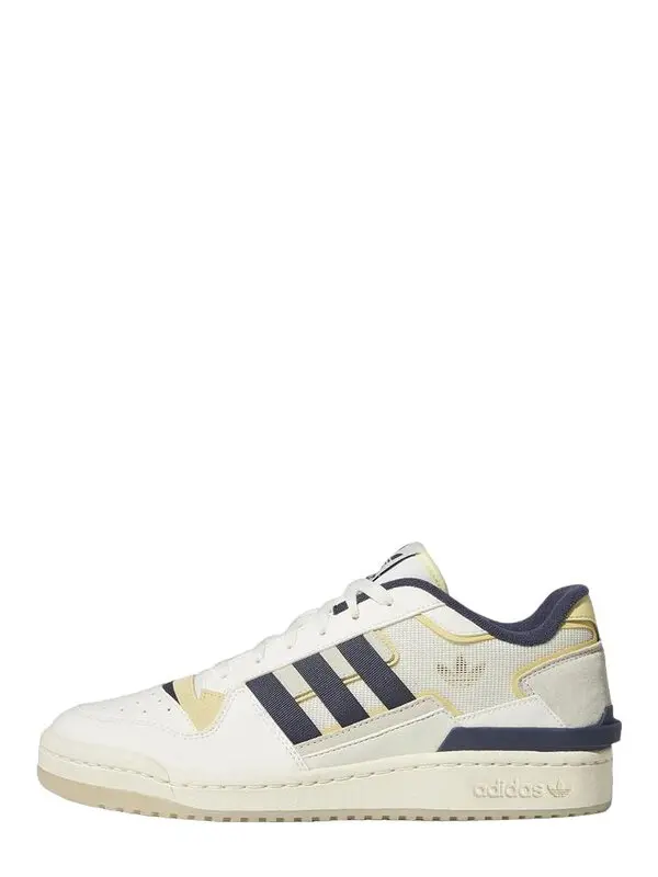 Adidas Forum Exhibit Low Top Sneakers - Cream/blue
